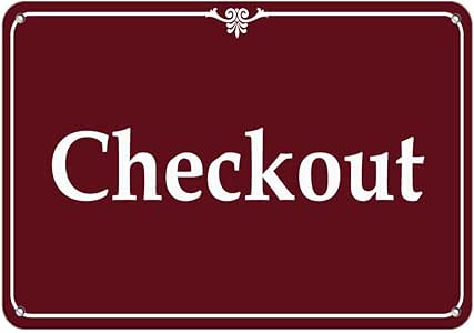 Amazon.com : Check-Out Business Sign Feature Department Store Signs ...
