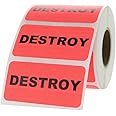Amazon.com : LabelValue.com | Destroy Inventory Labels 2" x 1" - 500 ...