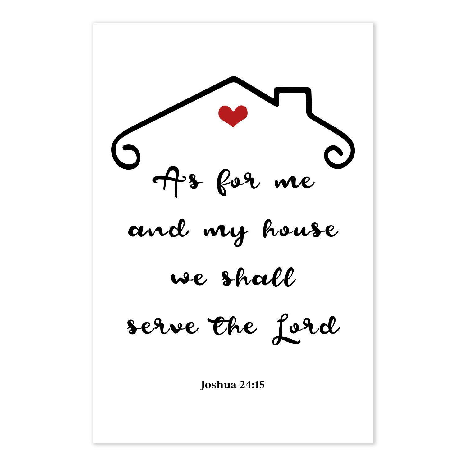 Amazon.com: As For Me And My House We Will Serve The Lord Poster ...