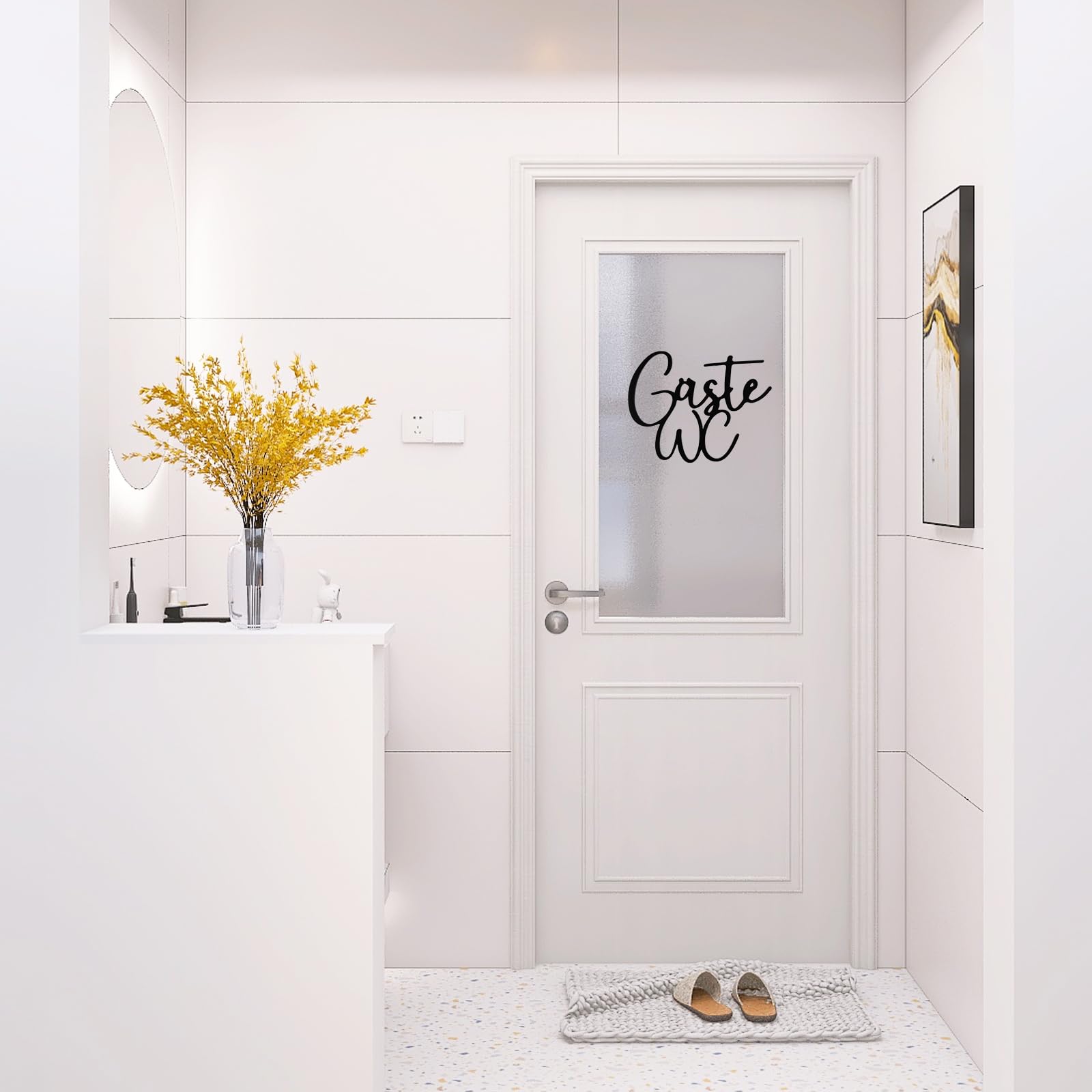 Mua Guest Toilet Sign, Self-Adhesive, Occupied Toilet Sign, Toilet Sign ...