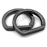 Amazon.com: 2pcs Semicircle Metal Spring Key Ring,Spring Snap Hooks ...