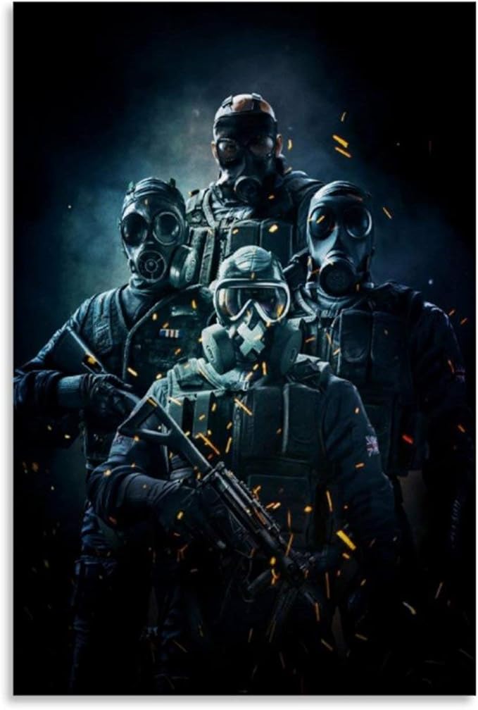 QWSDF SAS TEAM4 - Póster decorativo para pared, diseño de pared, 50 x ...