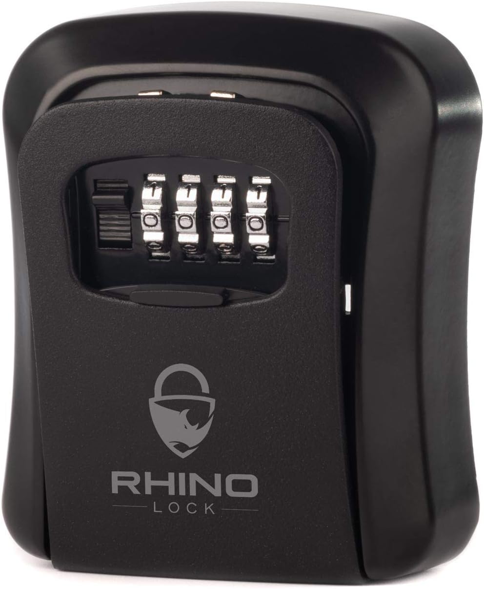 Rhino Lock Secure Key Combination Safe – Outdoor Heavy Duty Wall ...