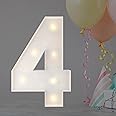 Amazon.com: 2FT Marquee Light Up Number, Marquee Numbers 4, Mosaic ...