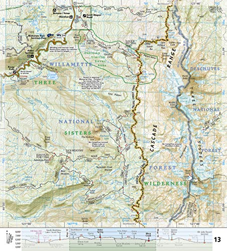 Pacific Crest Trail, Oregon North [Cascade Locks to Willamette Pass ...