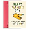 Amazon.com : BENNLOOS Lovely Taco Father's Day Card for Dad, Funny ...