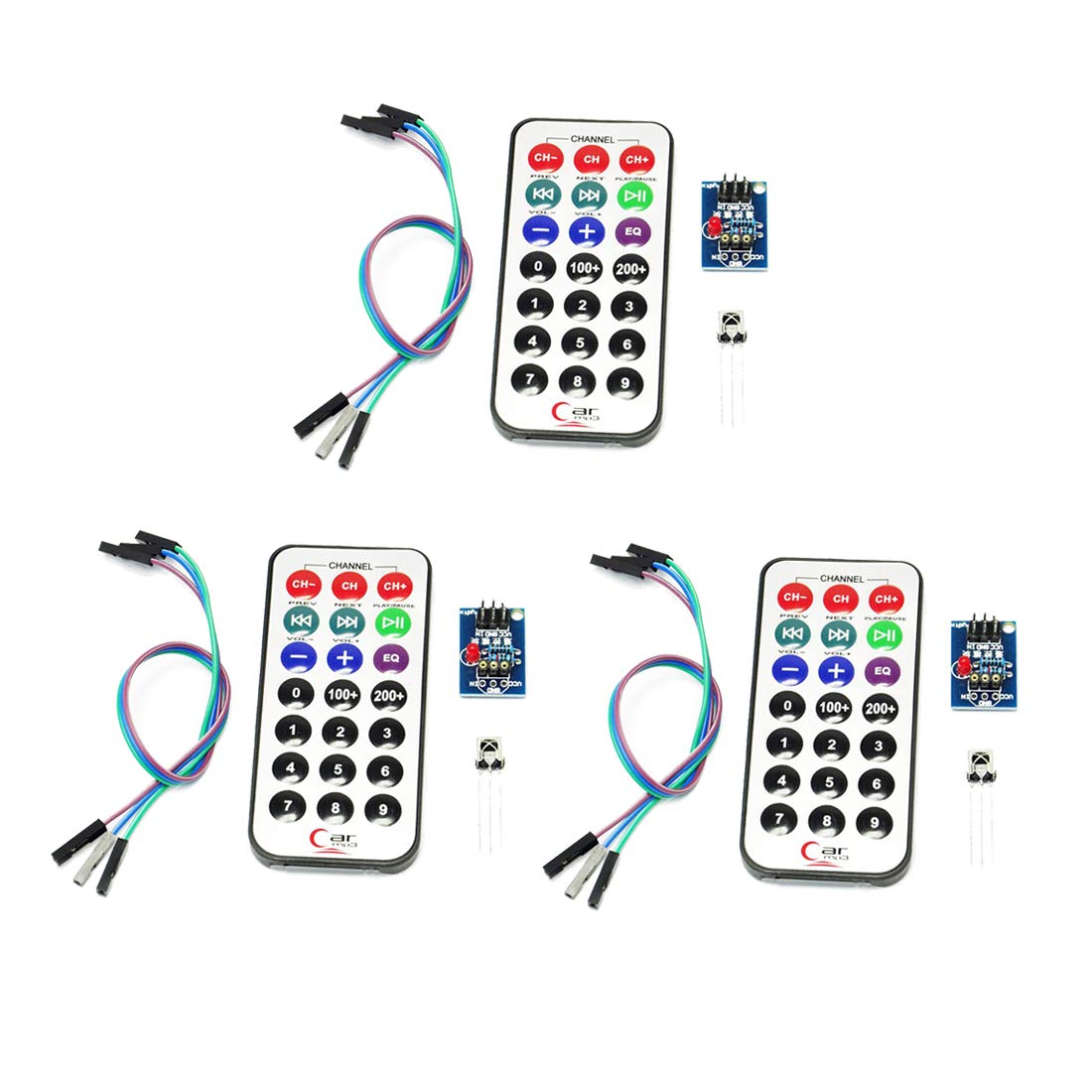 Hailege 3pcs Hx1838 Vs1838 Nec Infrared Wireless Remote Control Ifr