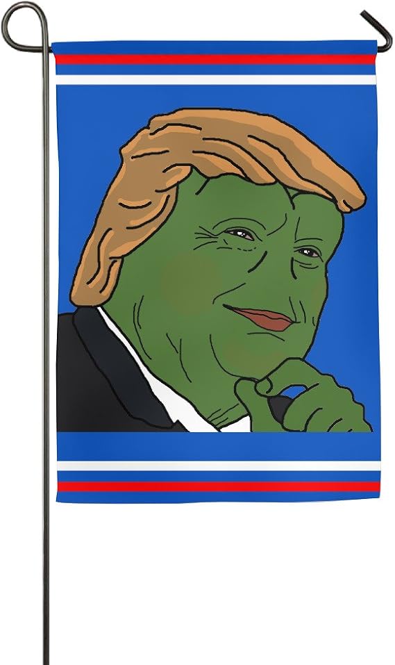 Amazon.com: PEPE The Frog Trump Decorative Home Garden House Flag: Home ...