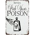 Amazon.com: NAMEY Halloween Sign, Drink's Poison, 12 x 8 Inch Metal ...