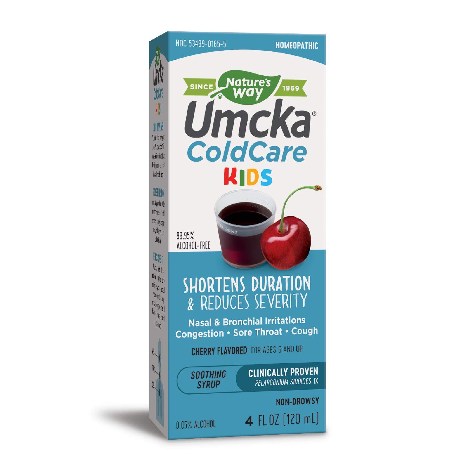 Nature's Way Umcka ColdCare Children's Cherry Syrup, Kids 6+, 4 Oz