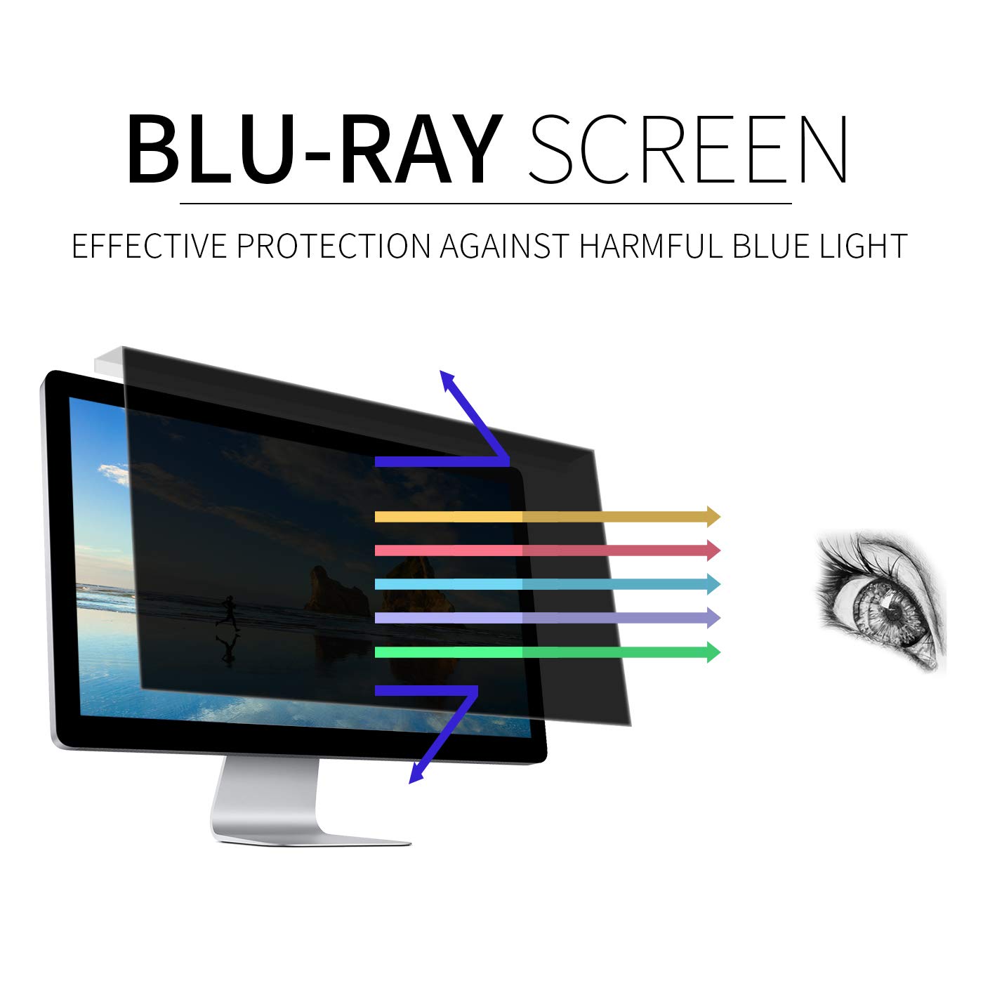 Mua J J-Dream Hanging Privacy Screen for Monitor for Widescreen ...