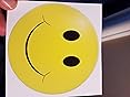 Smiley Face car Bumper Sticker Decal 4" x 4"
