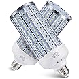DooVii 2-Pack 500W Equivalent LED Corn Bulb,5500 Lumen 6000K,Cool Daylight LED Street and Area ...