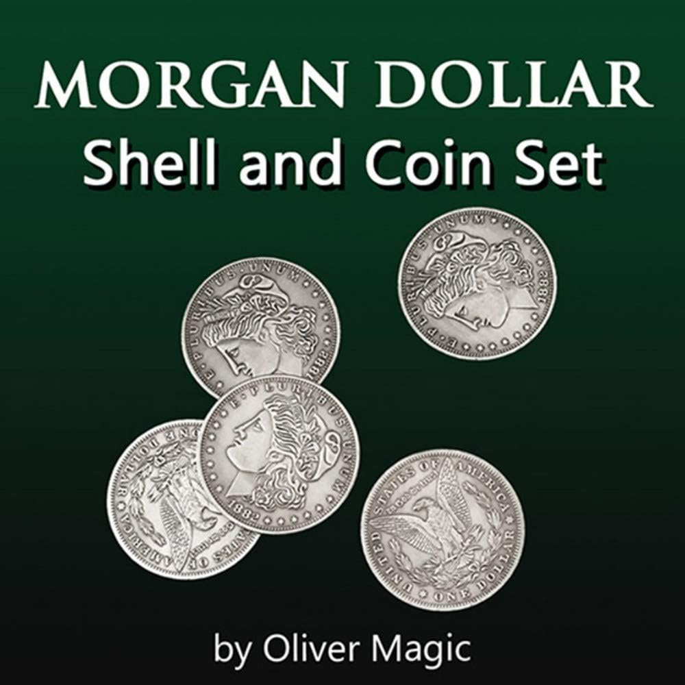 Morgan Dollar Shell and Coin Set by Oliver Magic | Magic22