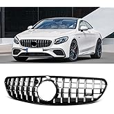 Amazon.com: GT Style Grille Grill for Mercedes Benz 2015-2017 W217/C217 ...