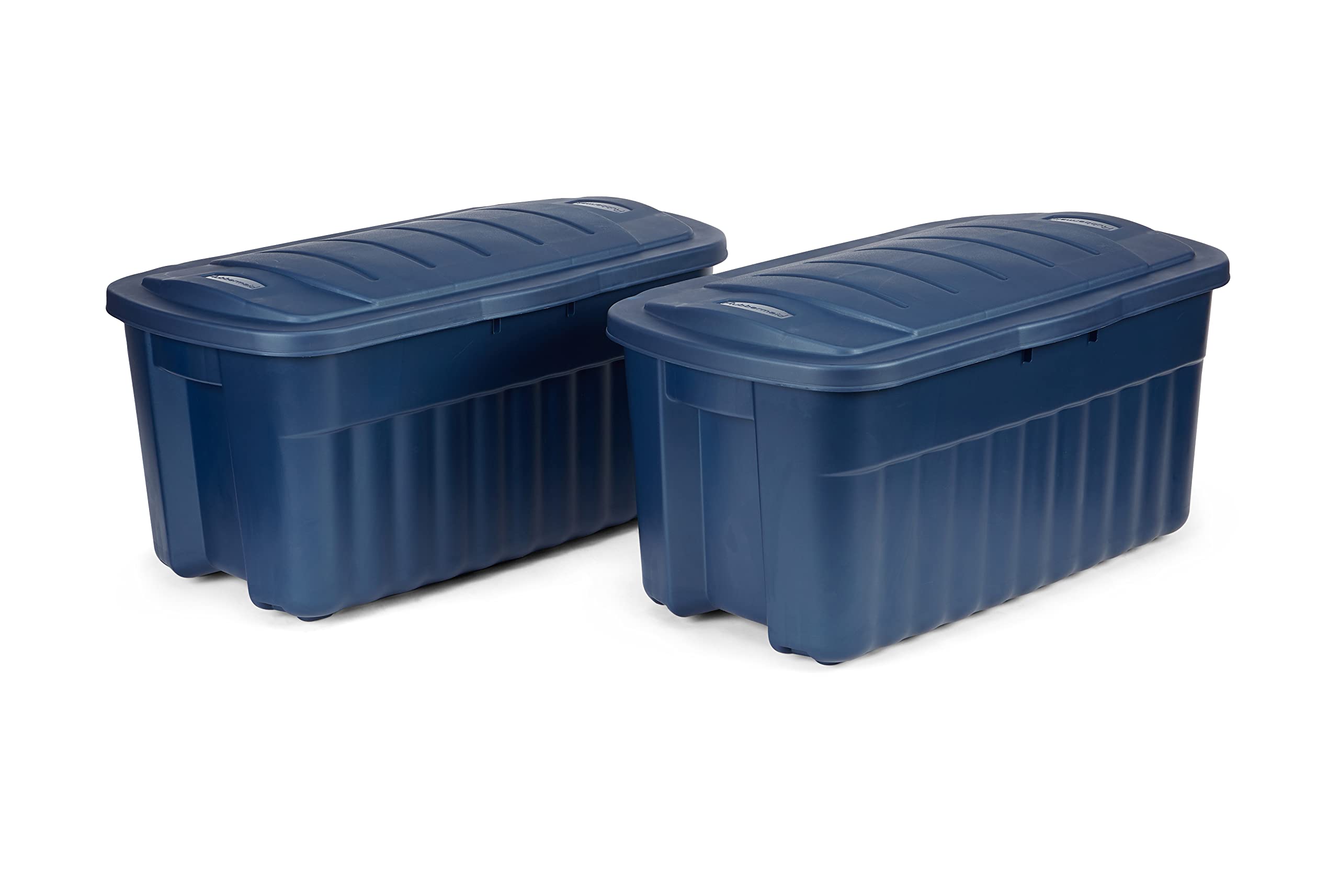 Rubbermaid Roughneck Tote 40 Gal, 2 Pack, Made in USA, Dark Indigo ...
