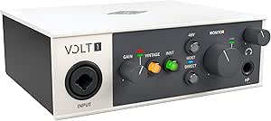 Amazon.com: UA Volt 1 USB Audio Interface for recording, podcasting ...