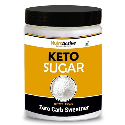 NutroActive Keto Sugar Zero Carb Sweetener 100% Sugar Free 250g: Amazon ...