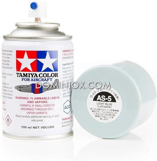 Tamiya AS-5 Light Blue (Luftwaffe) - 100ml Spray Can # 86505: Amazon.co ...
