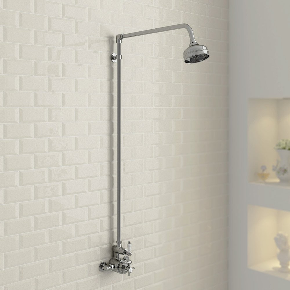 Ultra Traditional Exposed Thermostatic Shower Package with Twin Valve ...