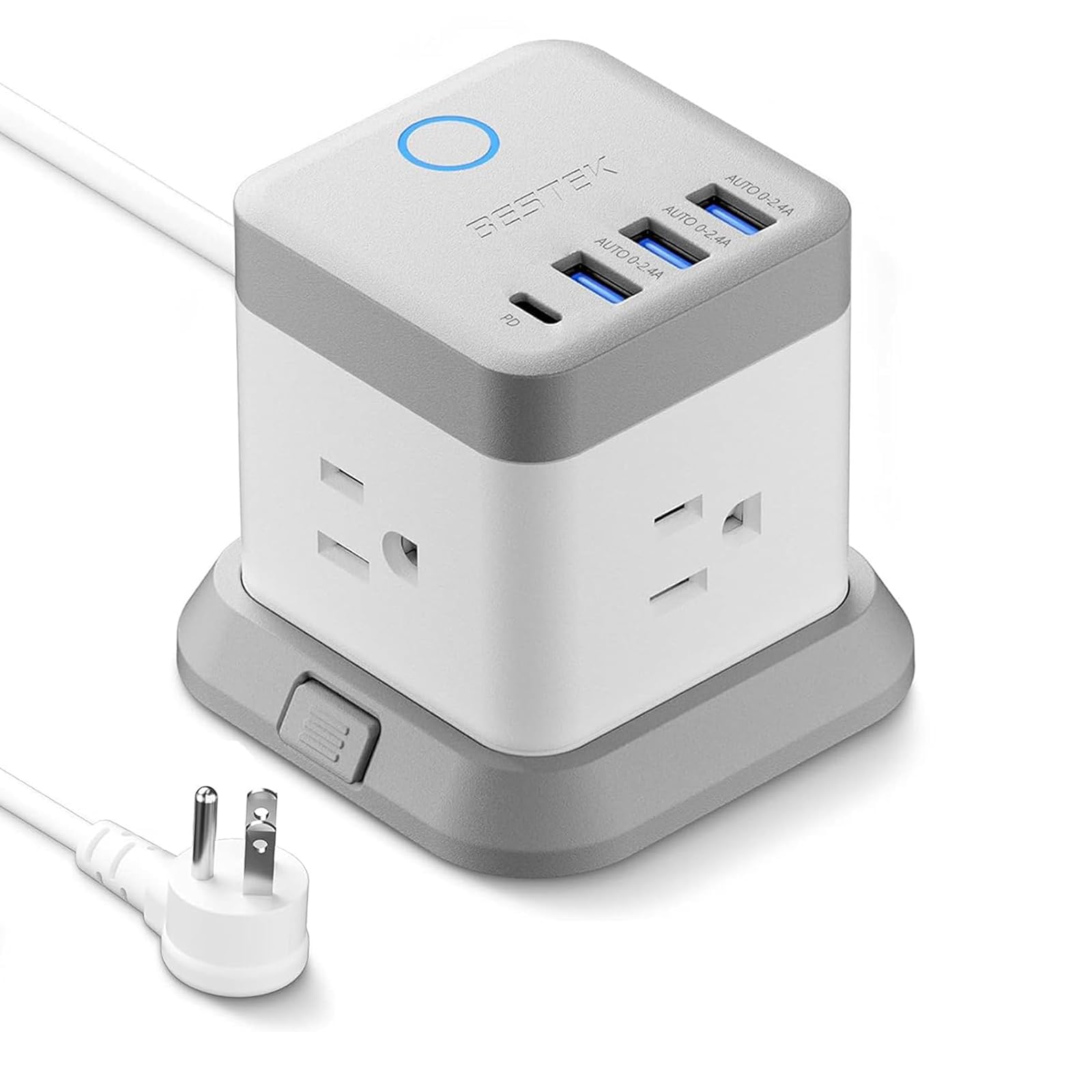 Mua BESTEK Power Strip with USB, Vertical Cube Mountable Power Outlet ...