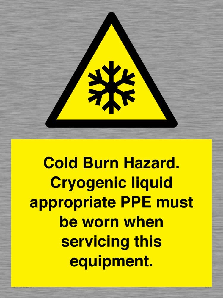 Cold Burn Hazard. Cryogenic liquid appropriate PPE must be worn when ...