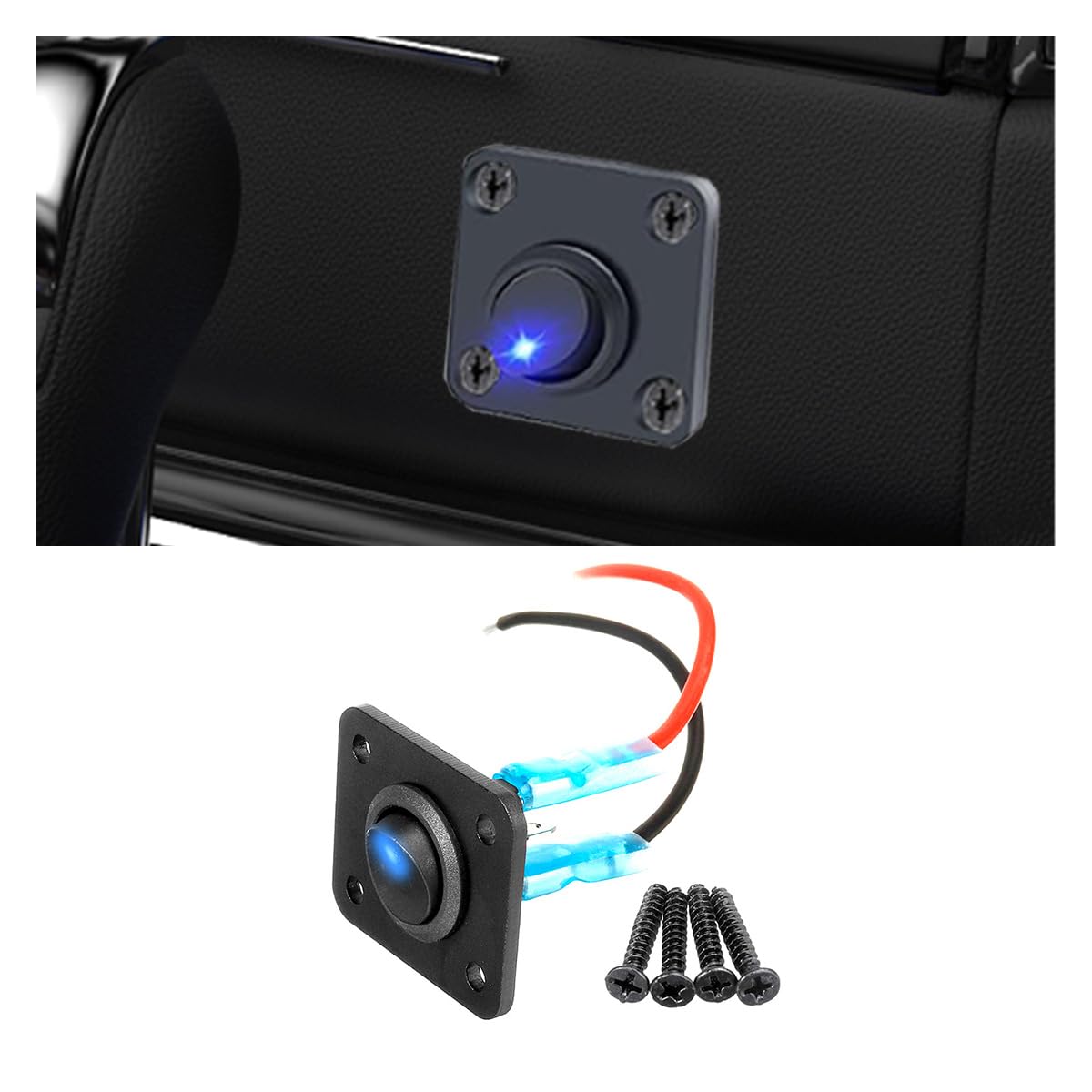 Mua 1 Gang Rocker Toggle Switch Panel, DC 12V 20A Waterproof USB ...