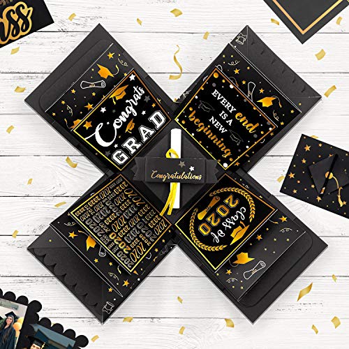 Yaaaaasss! Graduation Explosion Box Graduation Cap Gift Box with Yellow ...