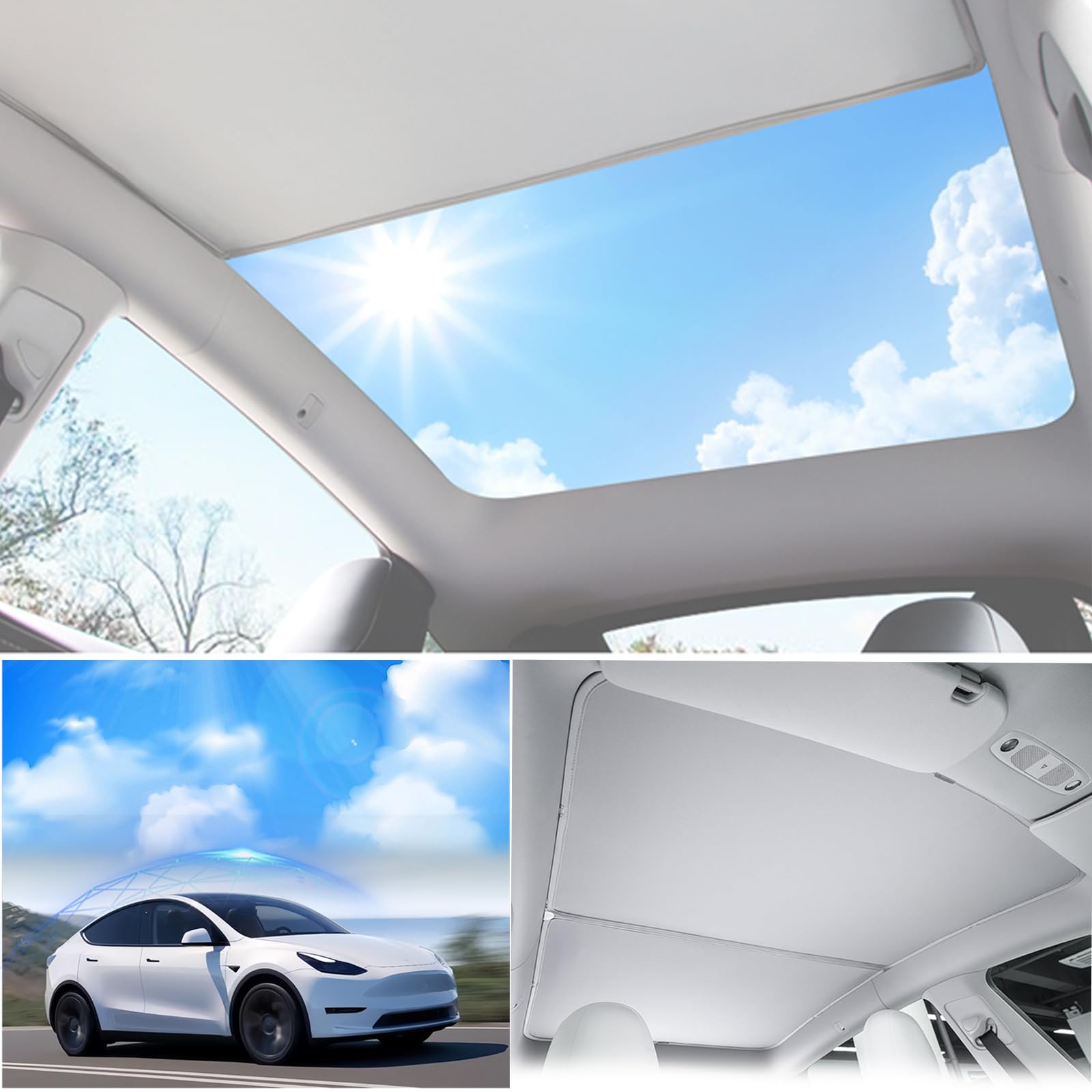 Mua Sunshade Roof Compatible with Tesla Molde Y Roof No Sagging Shade ...