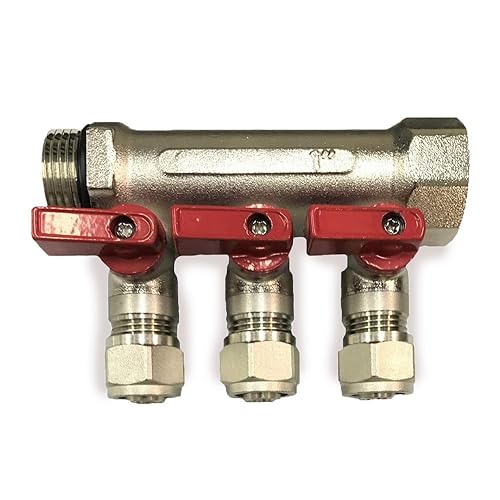 VN Infinite Quality 3 Loop 1/2" Plumbing PEX Manifolds 1" trunk w/ 1/2 ...