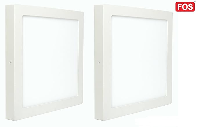Buy FOS 12W Surface Mount LED Panel Ceiling Light, 1200 LUMENS - Square ...