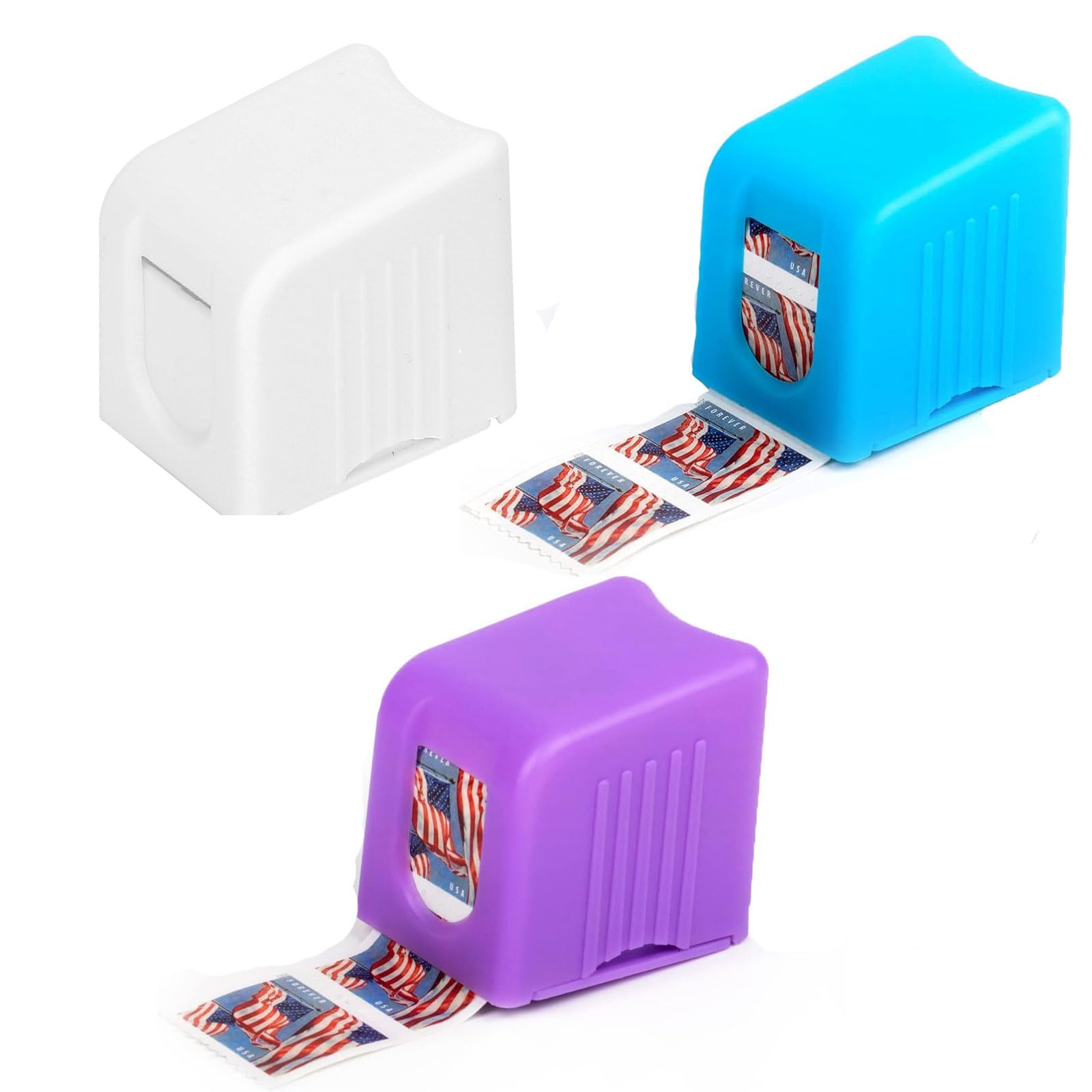 3 Pack Postage Stamp Roll Dispenser for a Roll of 100 Postage Stamp ...