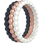 Amazon.com: Enso Rings Stackable Pyramid Silicone Wedding Ring ...