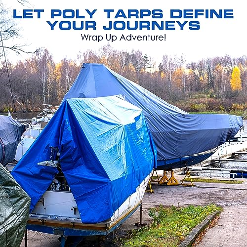 TARPATOP Multi-Purpose Waterproof Heavy Duty Poly Tarp - 12X16 Large ...