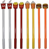 Amazon.com: Maydahui 28 PCS Fun Food Gel Pen Cartoon Hamburger French ...