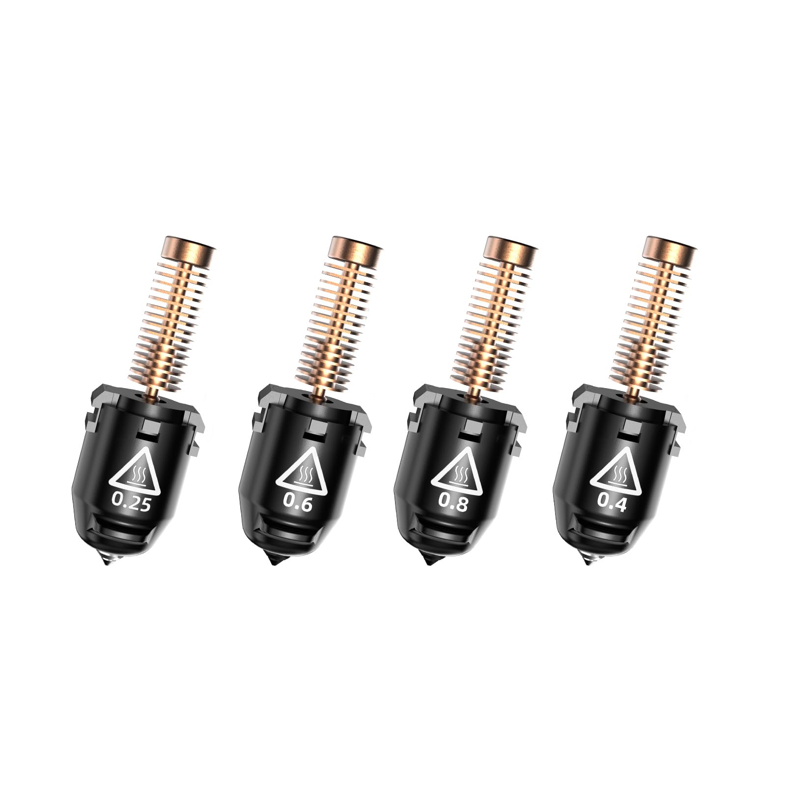 FLASHFORGE Adventurer 5M Nozzle, All Sizes 4-Pack Nozzle Bundle, 280 ...