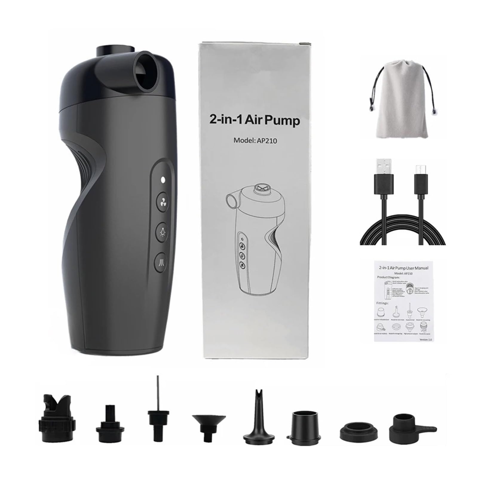 Electric Inflation Pump 20PSI Portable Outdoor Electric Inflation Pump ...