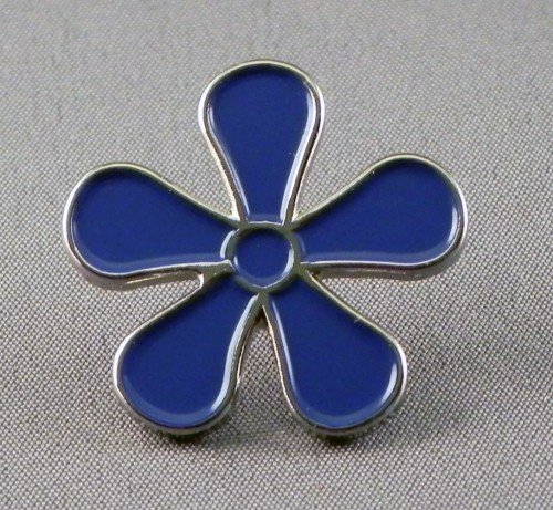 Masonic Freemasonary Forget-me-Not Flower Tiny Lapel Pin Badge: Amazon ...