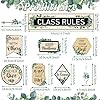 Class Rules Bulletin Board Decorations Eucalyptus Classroom Rules ...