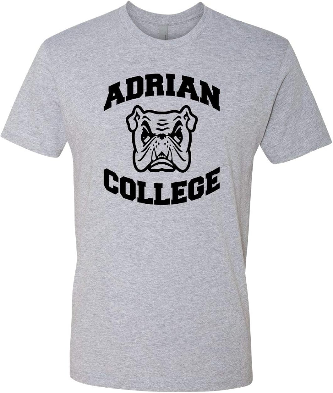Amazon.com: CreateMyTee Adrian College Stacked Black Logo T-Shirt ...