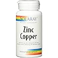 Amazon.com: Solaray Zinc + Copper Amino Acid Chelate VCapsules, 100 ...