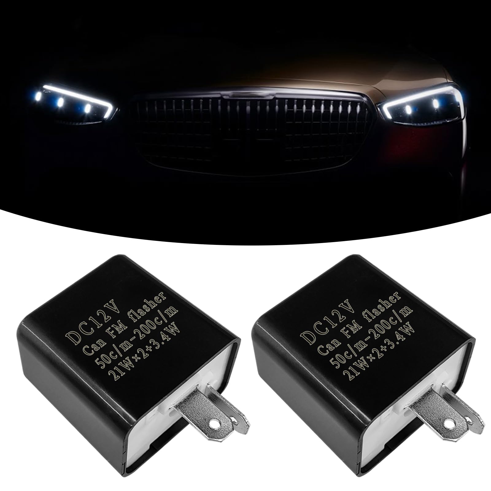 Mua 2 PCS Car LED Flasher Relay, Motorcycle Parts 12V 2 Pin Speed ...