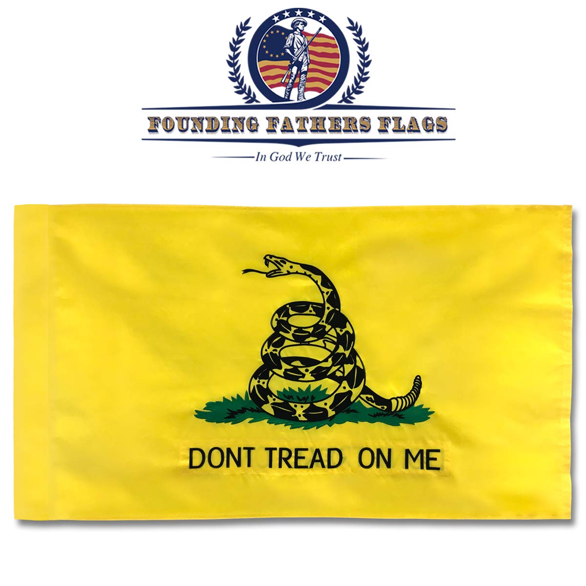 Amazon.com : Founding Fathers Flags Gadsden Oxford Poly Home Banner ...