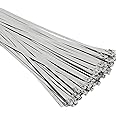 Amazon.com: SunplusTrade 100pcs 11.8 Inches Stainless Steel Exhaust Wrap Multi-Purpose Locking ...