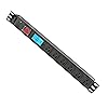 19 Inch Metered PDU Rack Mount Power Distribution Units 6 NEMA 5-15R ...