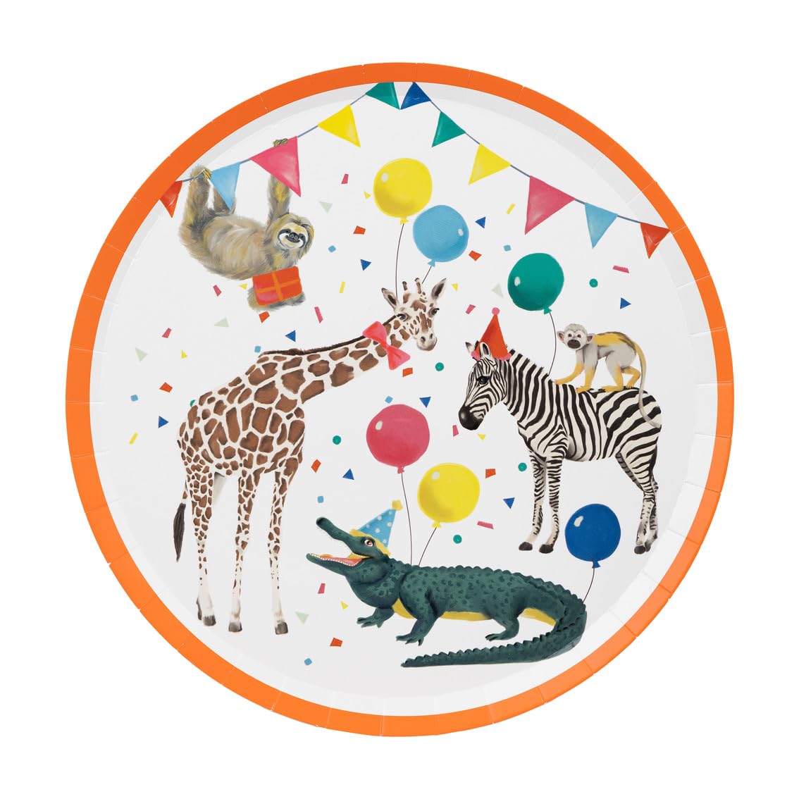 Talking Tables 8 x Safari Animal Themed Paper Plates for Girls & Boys ...