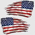 Amazon.com: Aftershock Decals Betsy Ross American Flag Tattered Decal ...
