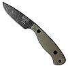 ESEE JG3 Black Oxide Fixed Blade w/Dark Tan Sheath - ESEE-JG3-BO in ...
