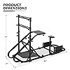 MoNiBloom Racing Simulator Cockpit with TV Mount Steering Wheel Stand ...