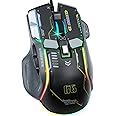 Amazon.com: VEGCOO Wired Gaming Mouse, 12800 DPI Optical Gamer Mouse ...